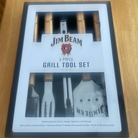 Jim Beam | Kitchen | Jim Beam 5piece Grill Bbq Tool Set Nib Nwt Perfect ...